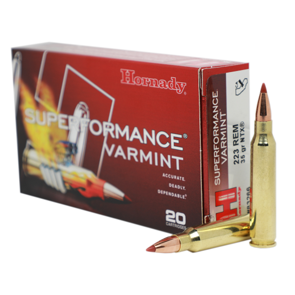 Hornady Cartridges SuperFormance Varmint .223 Rem NTX 35 grain | SEM ...
