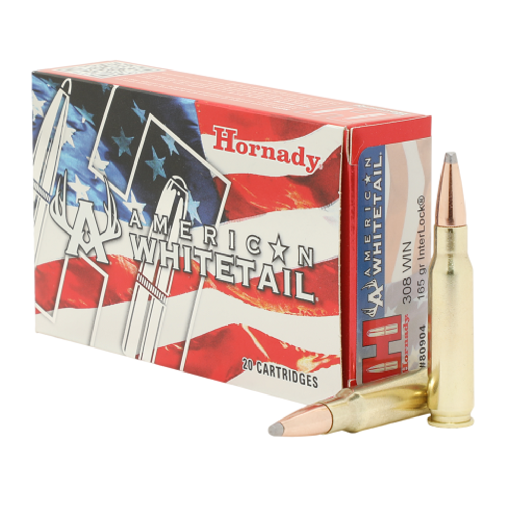 Hornady Cratridges American Whitetail .308 Win InterLock 165 grain ...
