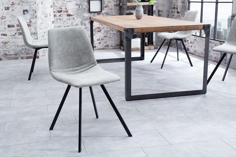 Retro stoel AMSTERDAM CHAIR steengrijs design klassieker - 38364 ...