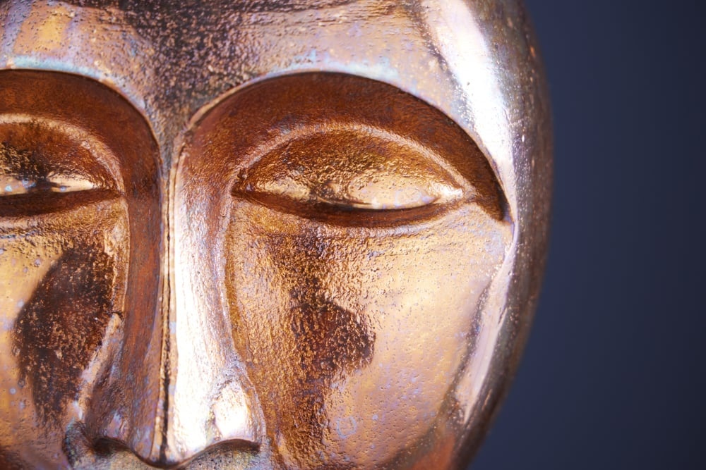 Vaas Face 50cm koperen Antiek/ 42722 - Meubello®