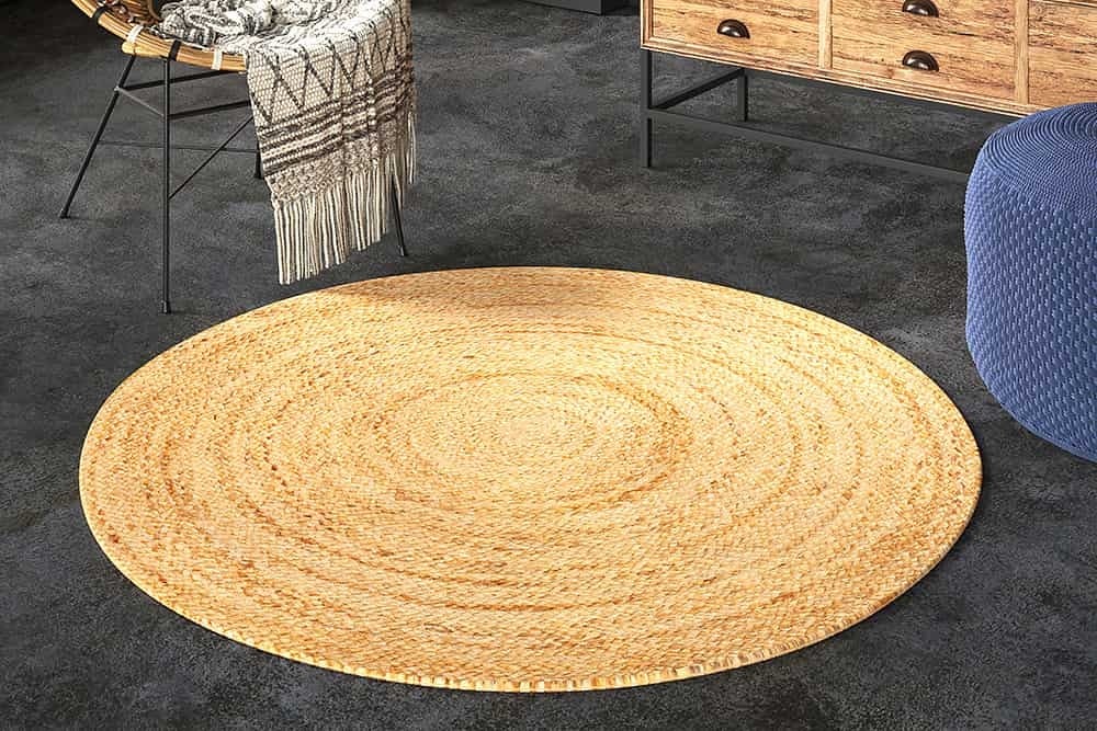 Tapijt PURE NATURE 120cm jute naturel - 44433 - Meubello®