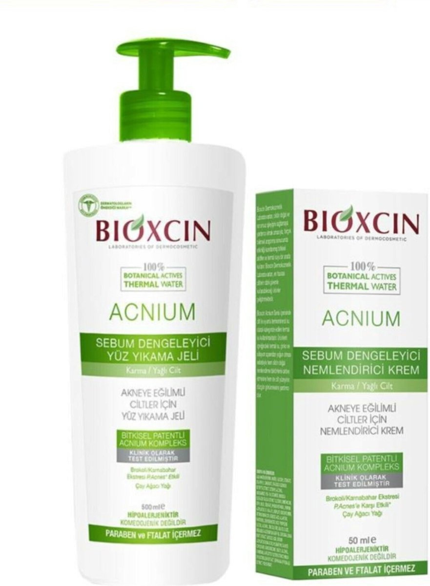 Bioxcin Acnium Face Wash Gel 500 ml Cleanser for oily & acne skin ...