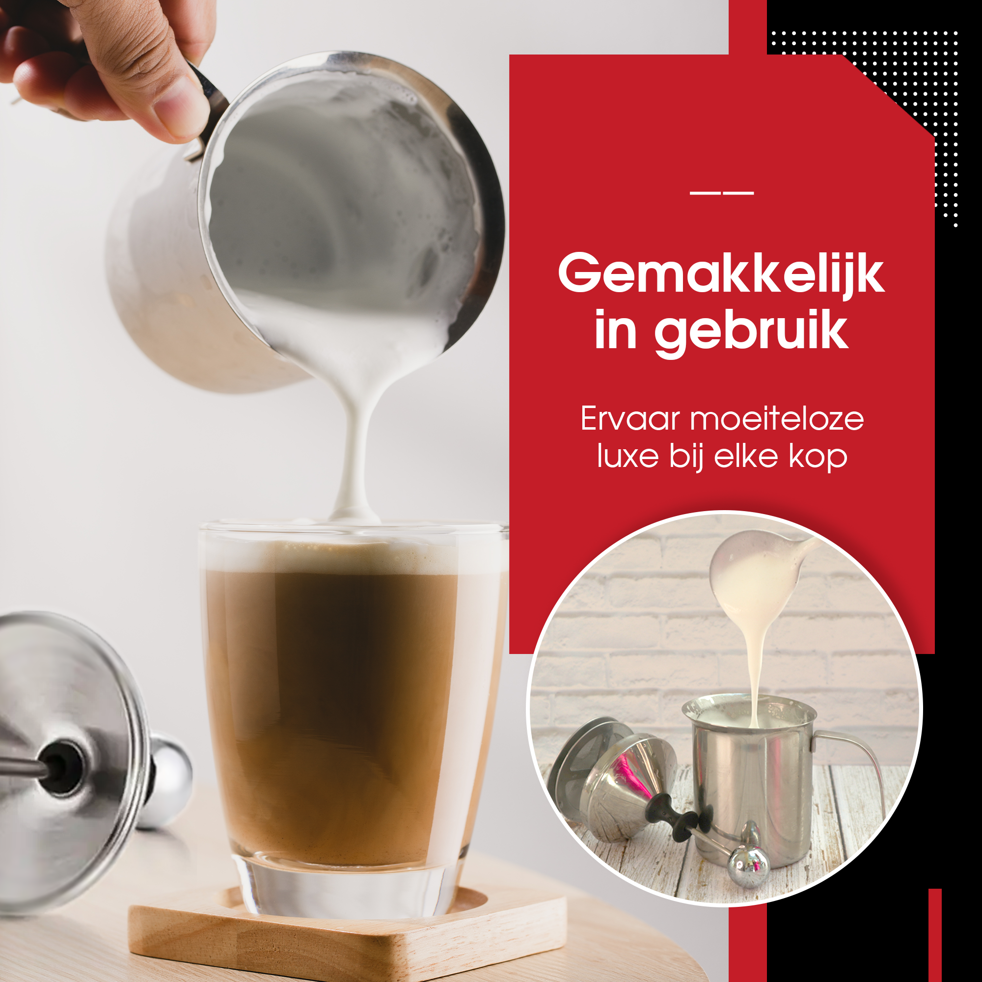 Handmatige melkopschuimer kopen? - Voor 23:00 besteld morgen in huis ...