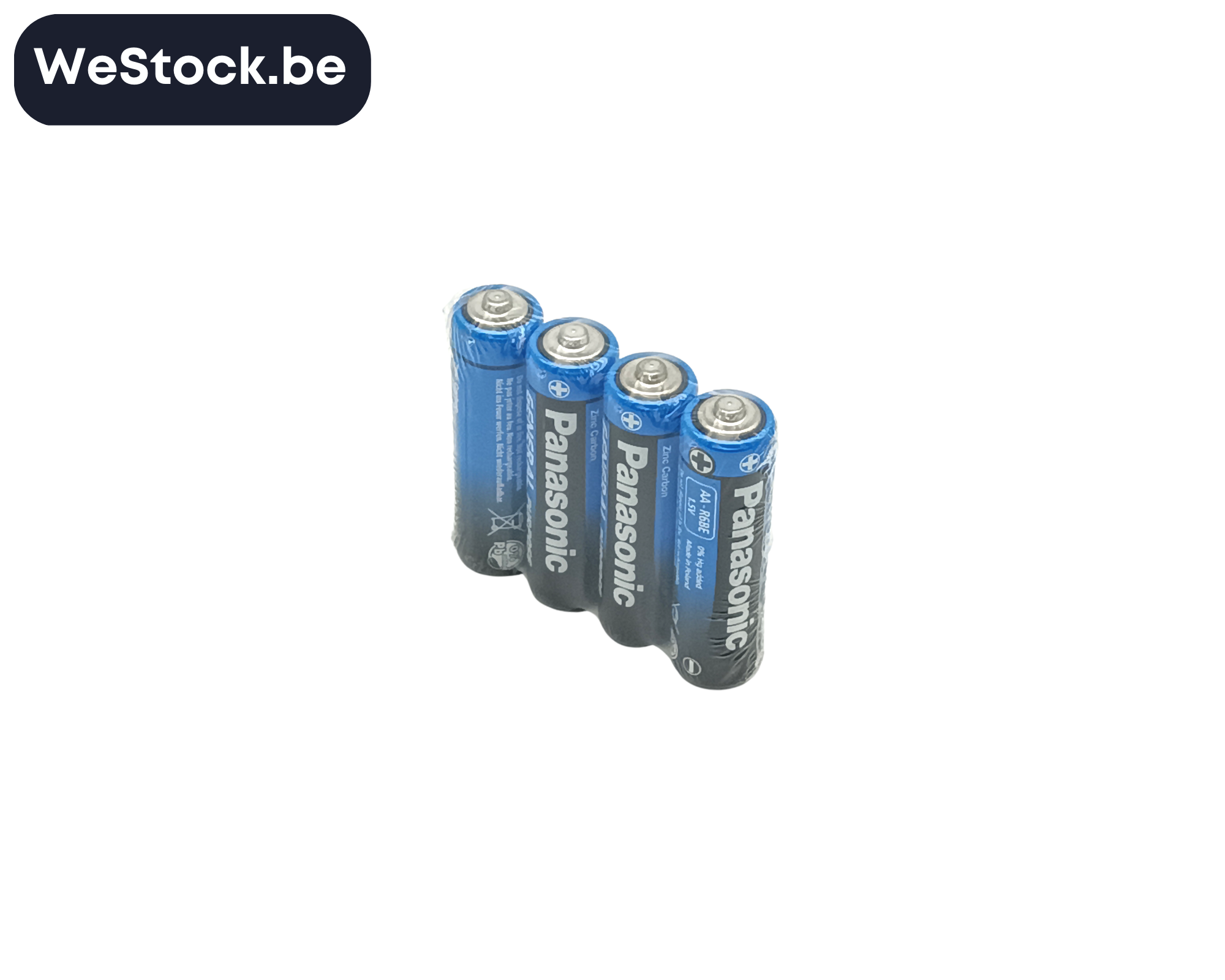 [Panasonic] Piles | AA | Zinc-Carbone | 4 Piles - WeStock.be
