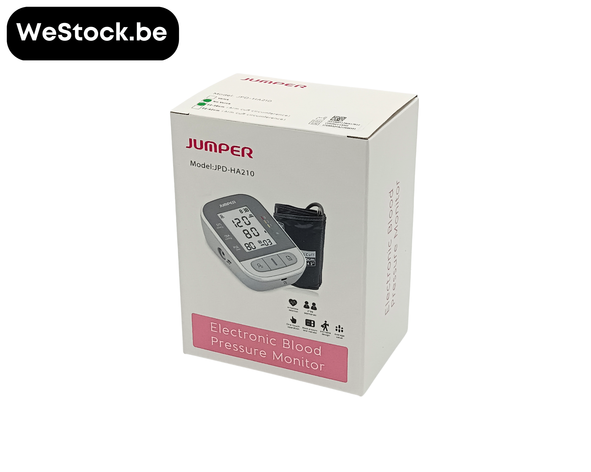 [Jumper] JPD-HA210 Electronic blood pressure monitor | Arm - Westock.be