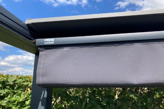 Prosail afdak voor waterdicht harmonicadoek Platinum - ZONZ sunsails