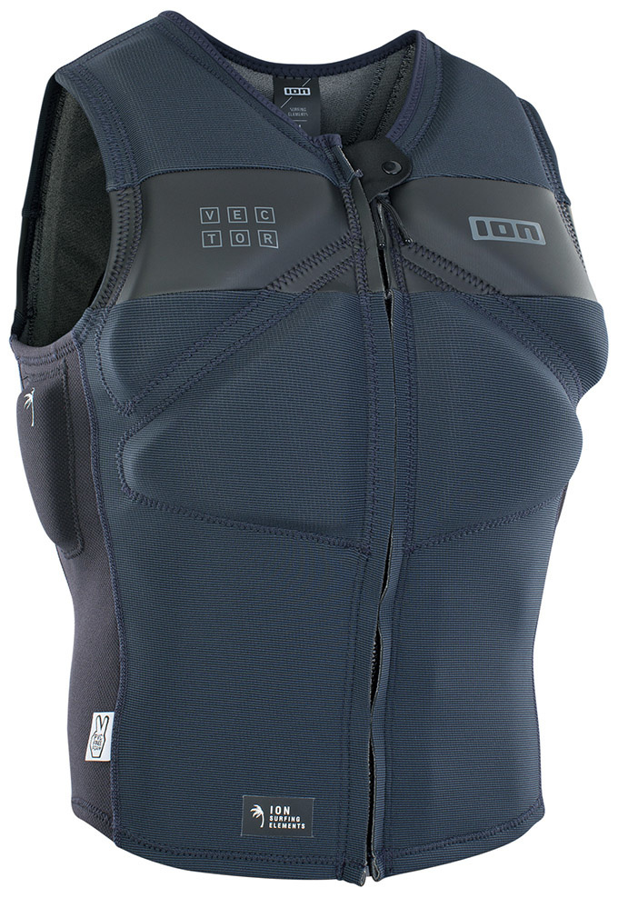 Buy the ION Vector Vest Select Front Zip Deep Sea at De Surfshop ...