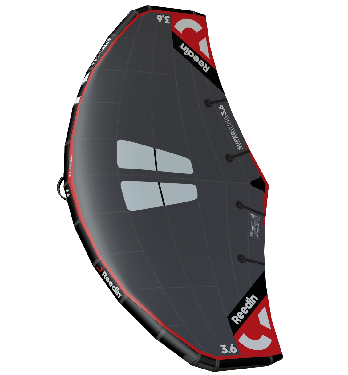 Reedin Super Wing Grey 2023 - Surfshop Brunottibeachclub
