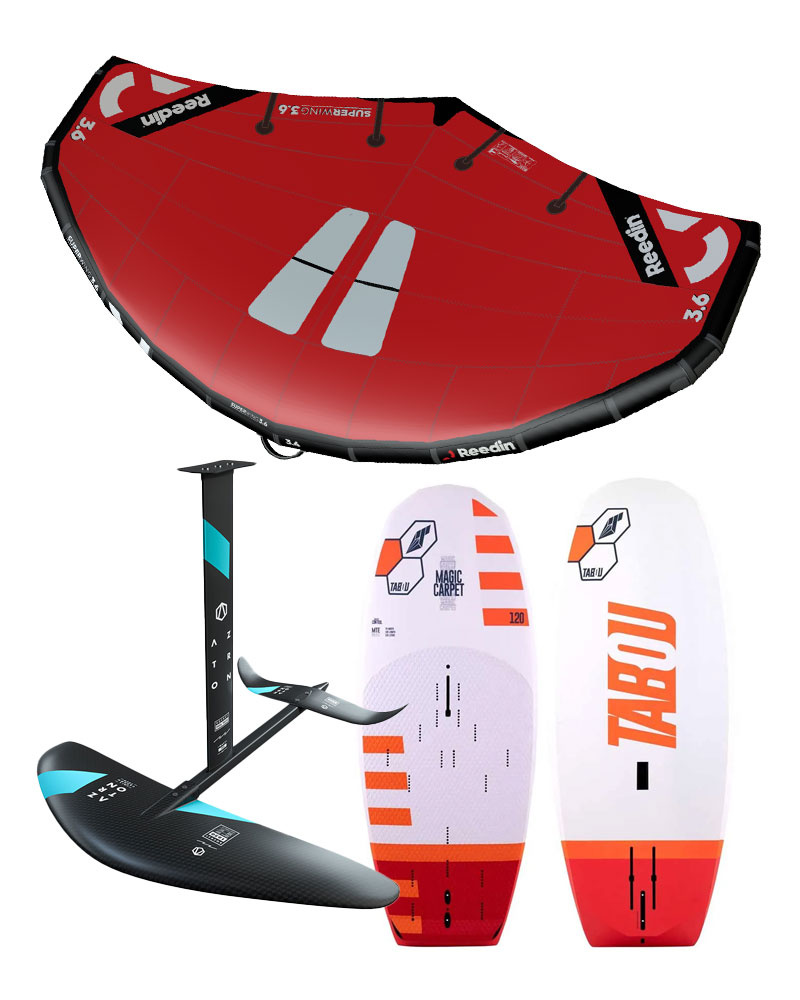 Buy the Reedin Wingsurfset Super Wing Red + Tabou Magic Carpet at De ...