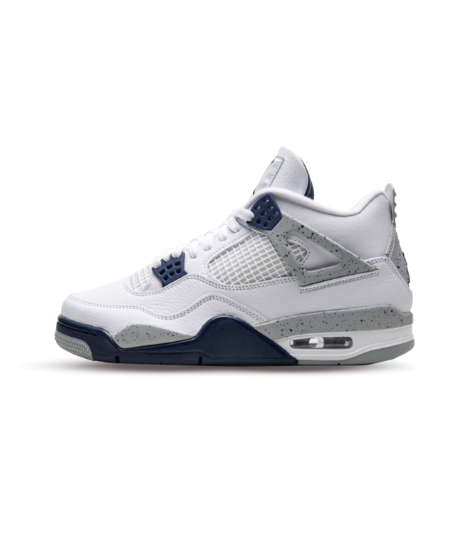 Nike Jordan 4 Retro White Midnight Navy - Seek & Sneak