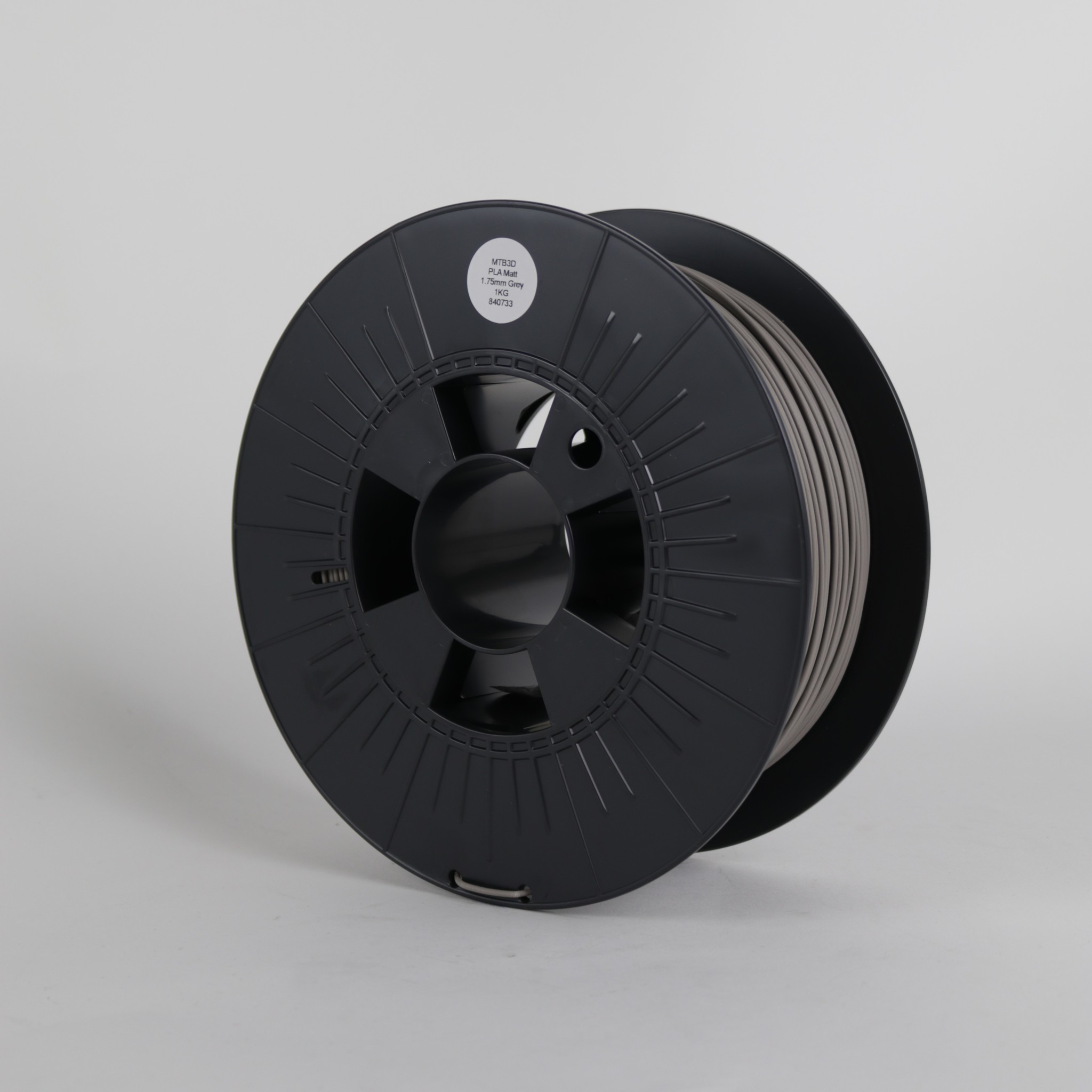 1,75mm PLA Mat Light Grey 1kg - MTB3D