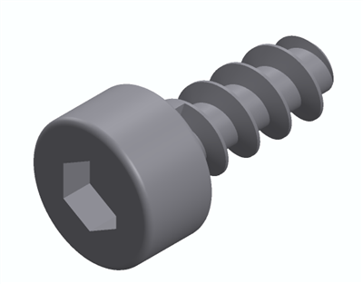 Hex Socket Head Remform Screw 2.5 x 6 - MTB3D