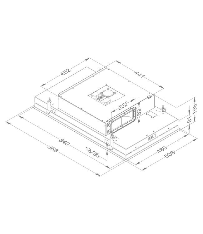 Novy 6812 Pure'line Compact LED 90cm Zwart - Kitchen, Floor and More