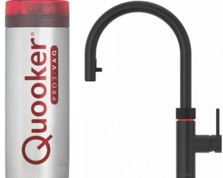 Quooker 3XBLK pro3 Fusion Flex Black - Kitchen, Floor and More