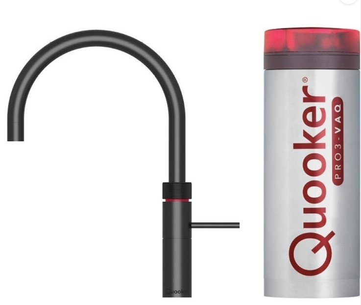 Quooker 3FRBLK Pro 3 fusion Round black - Kitchen, Floor and More