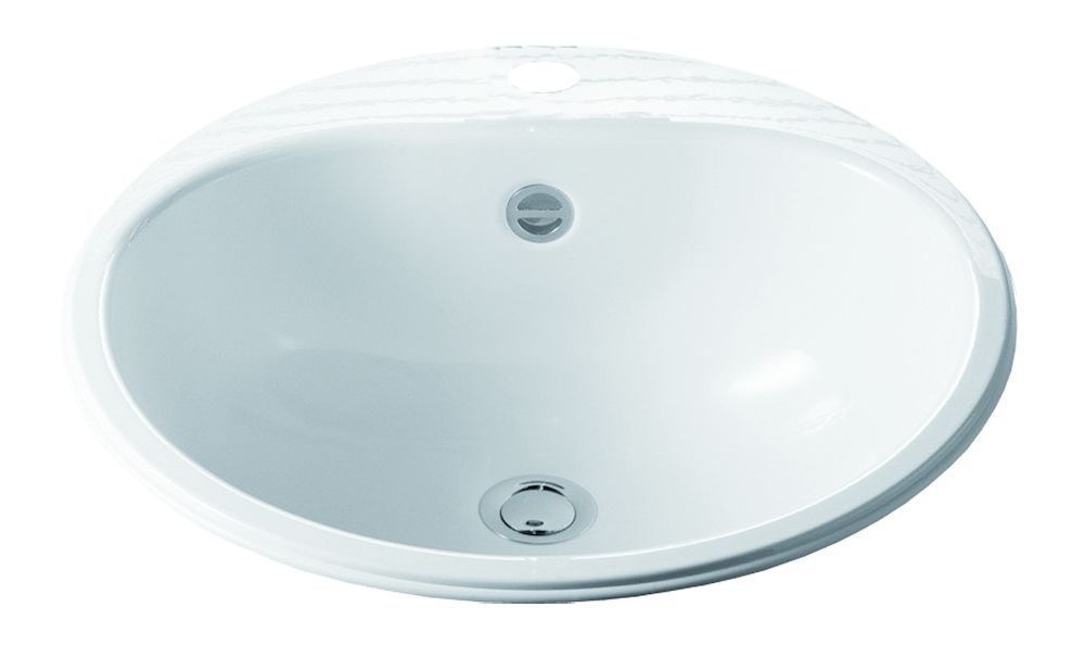 EW.3 inbouw waskom met kraangat - Wit - Kitchen, Floor and More