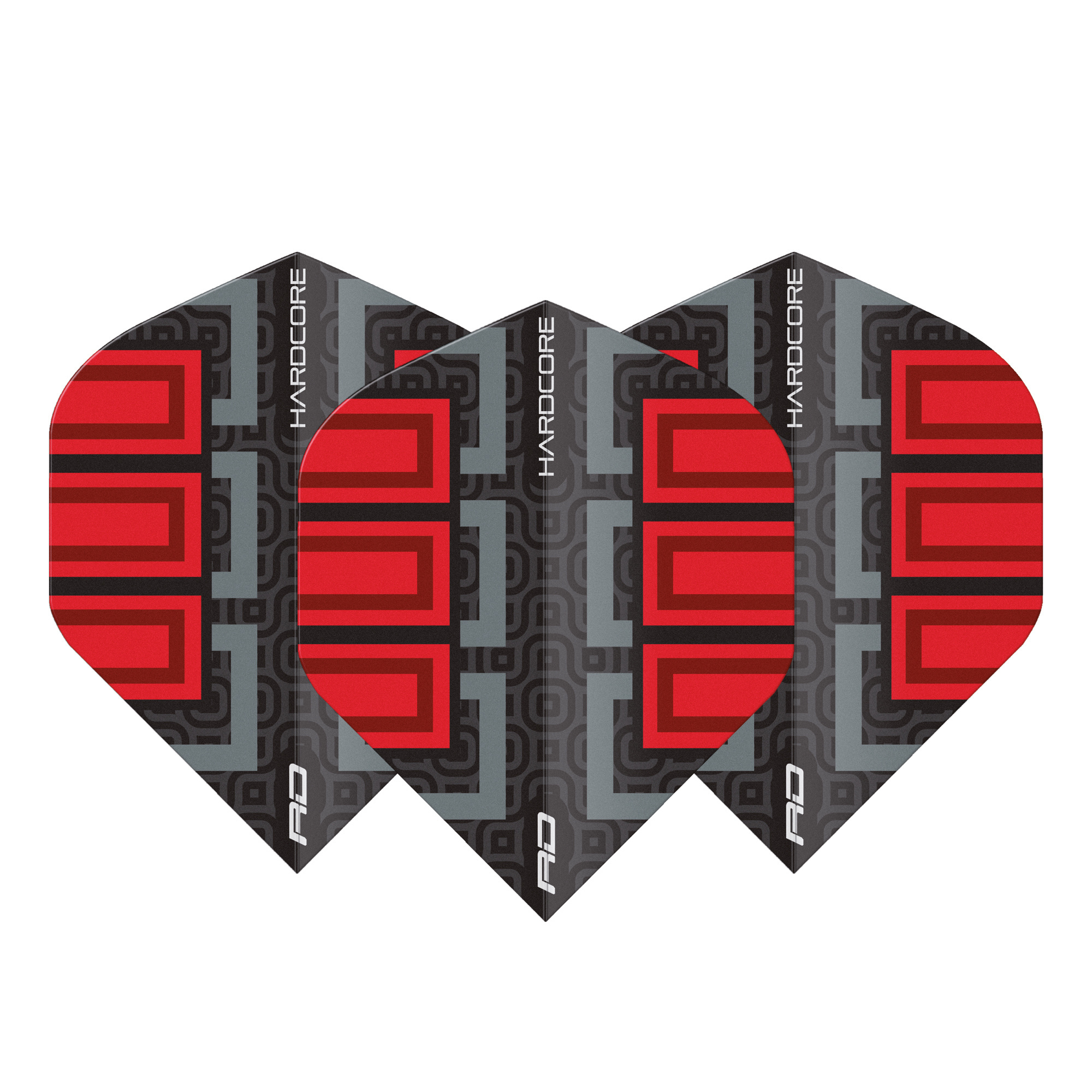 Red Dragon Hardcore Radical Black & Red Blocks Darts Flights ...