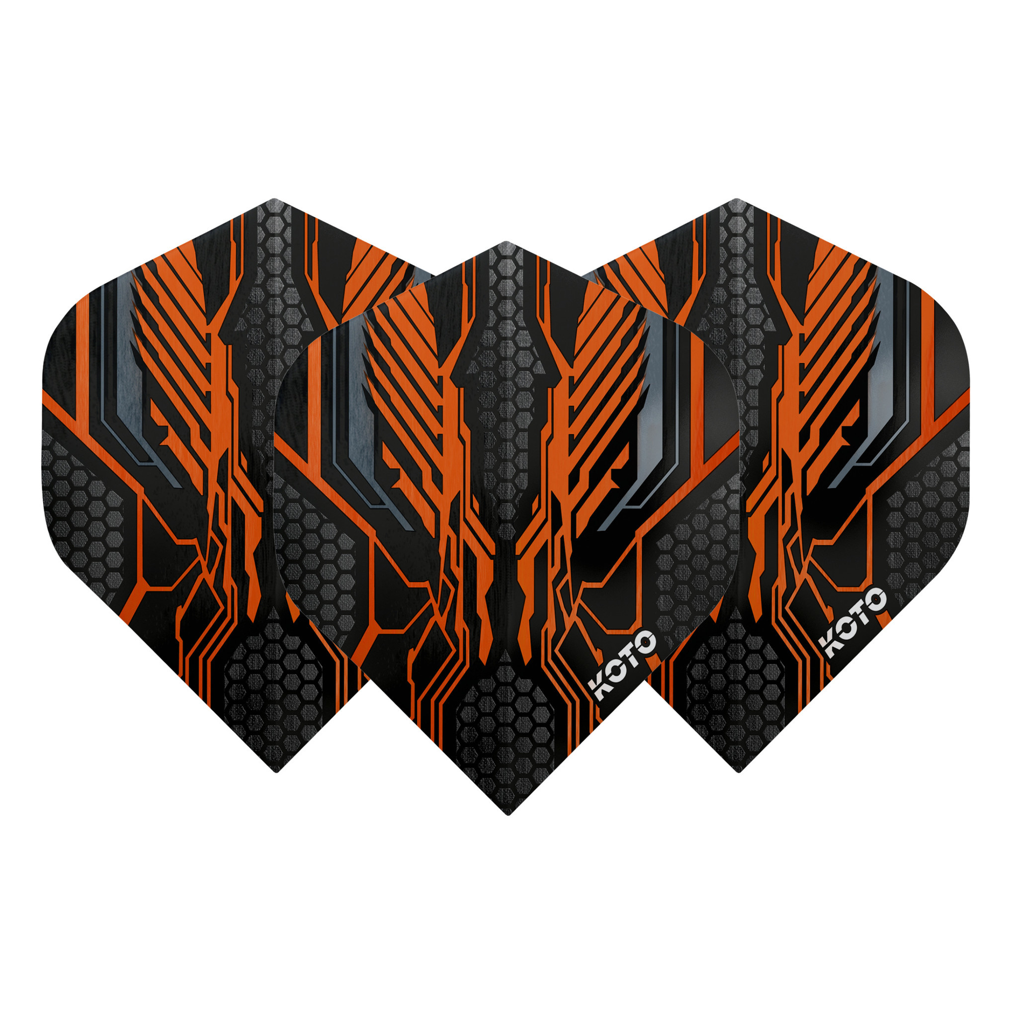KOTO ZIZ-Wing NO2 Orange Darts Flights - Dartshopper.eu