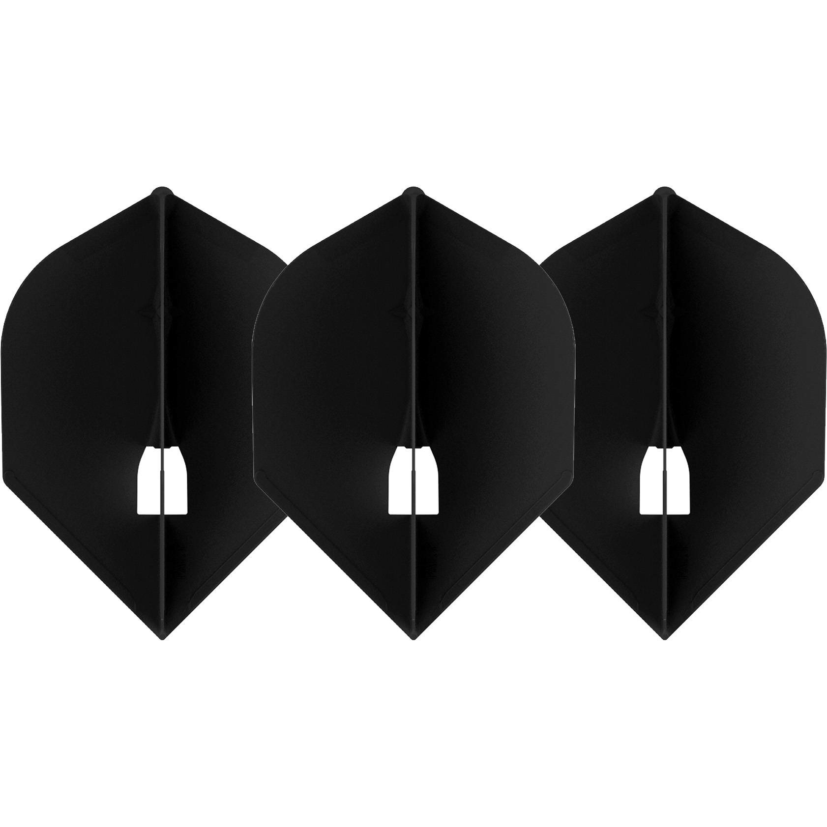 L-Style Champagne L5 Pro Rocket Black Darts Flights - Dartshopper.eu