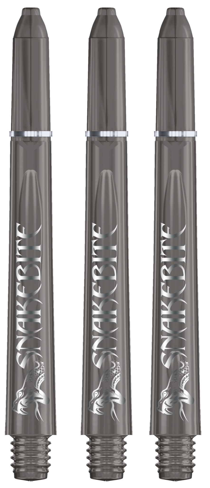 Red Dragon Snakebite Signature Black Tint Darts Shafts - Dartshopper.eu