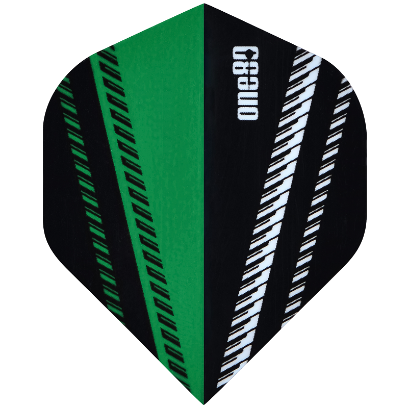 ONE80 V-Flow Green Darts Flights - Dartshopper.eu