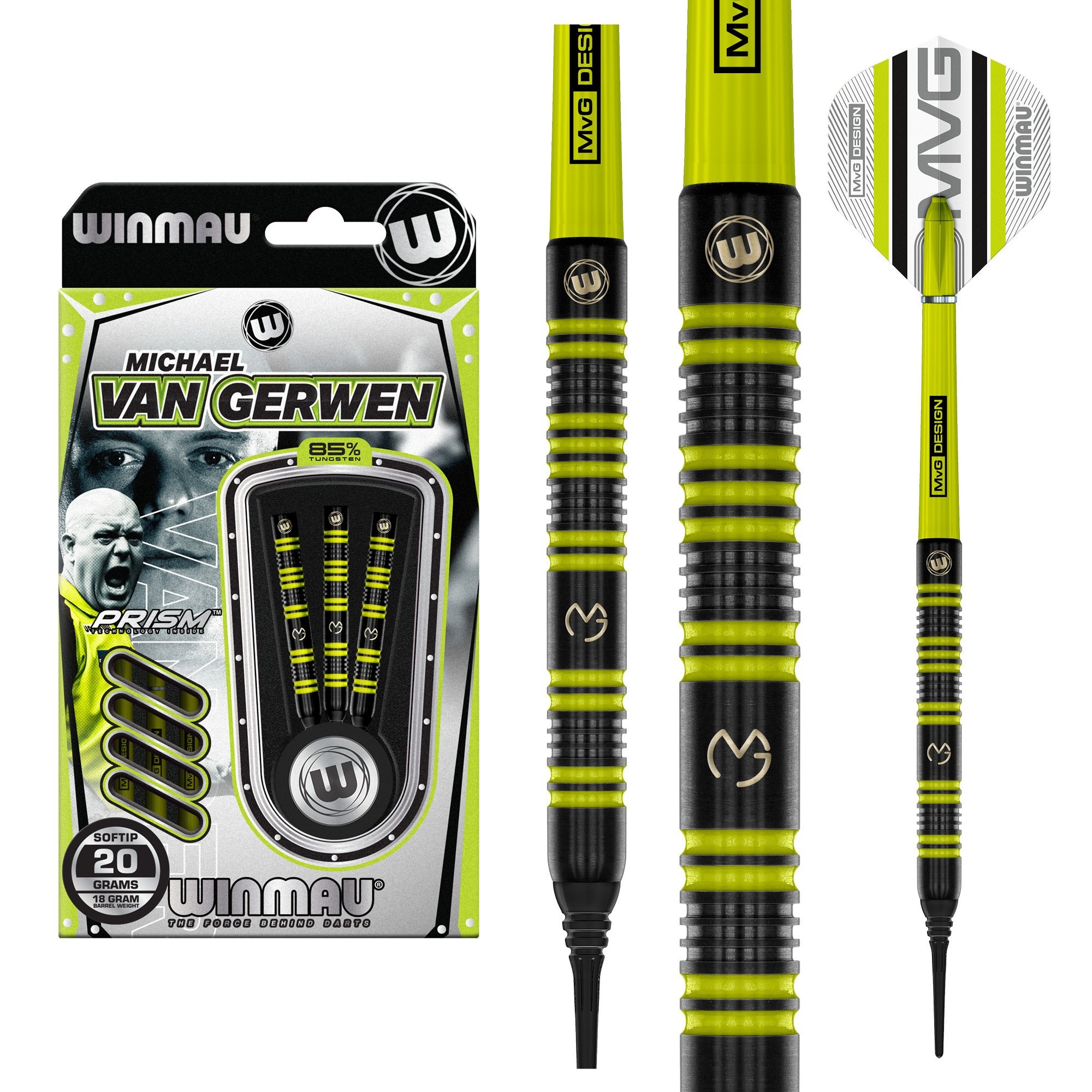 Winmau Michael van Gerwen 85% Soft Tip Darts - Dartshopper.eu