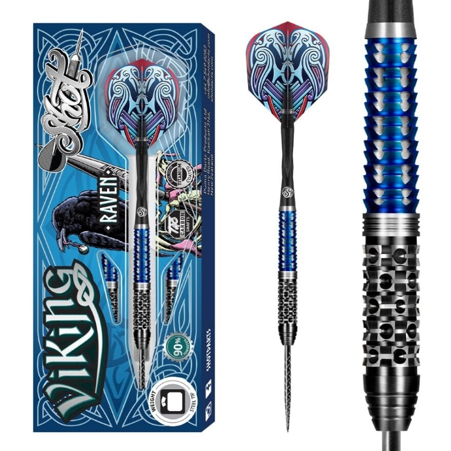 Shot Viking Raven 90% Steel Tip Darts - Dartshopper.eu