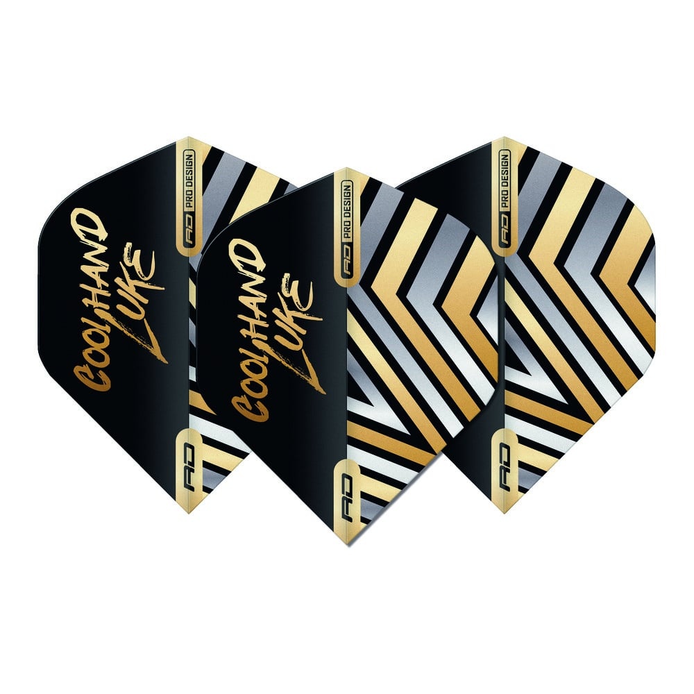 Red Dragon Luke Humphries Hardcore Premium Gold NO1 Darts Flights - Dartshopper.eu