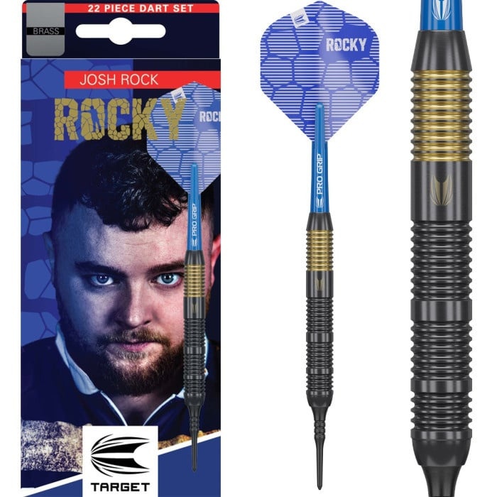 Target Josh Rock Brass Set 22 Pieces Soft Tip Darts - Dartshopper.eu