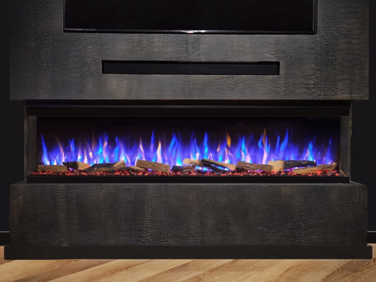 Valerio Fire Premium 3-zijdige haard 65 inch - 165cm - Ambiance Haarden