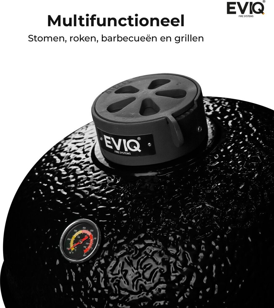 EVIQ - BBQ - Kamado - 18" - Grillmaster - Houtskoolbarbecue Keramisch ...