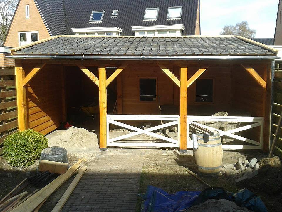 Douglas Overkapping op Maat | Houten Veranda - Houthandel van Gelder