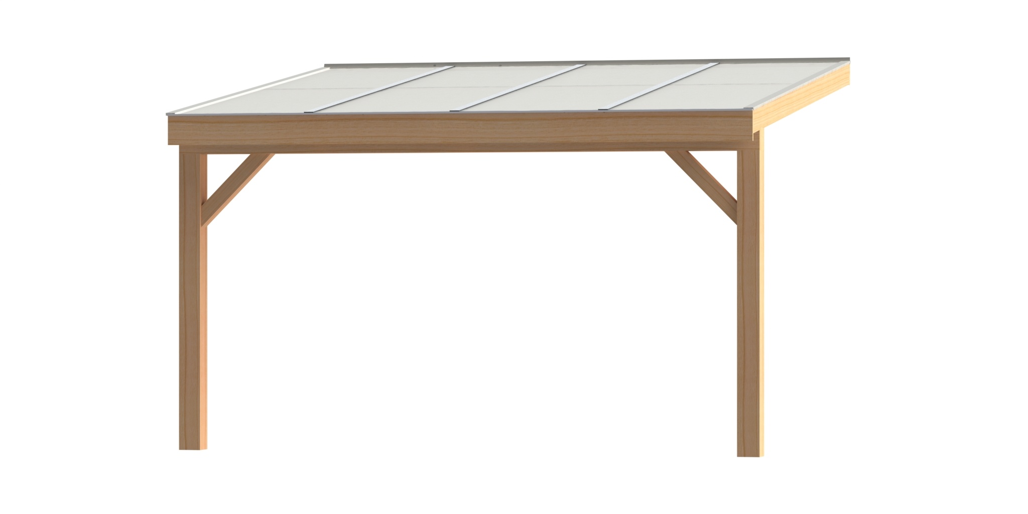 Douglas veranda 400x400 cm | Houten Veranda 4x4 m | Overkapping ...