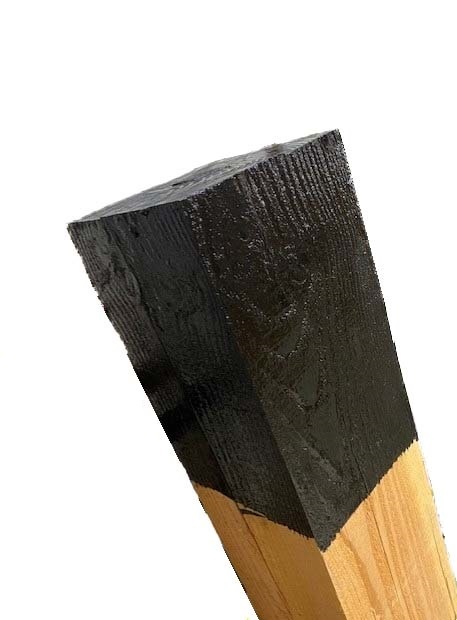Zwarte teer | Zwarte houtteer | Houten palen in de grond behandelen ...