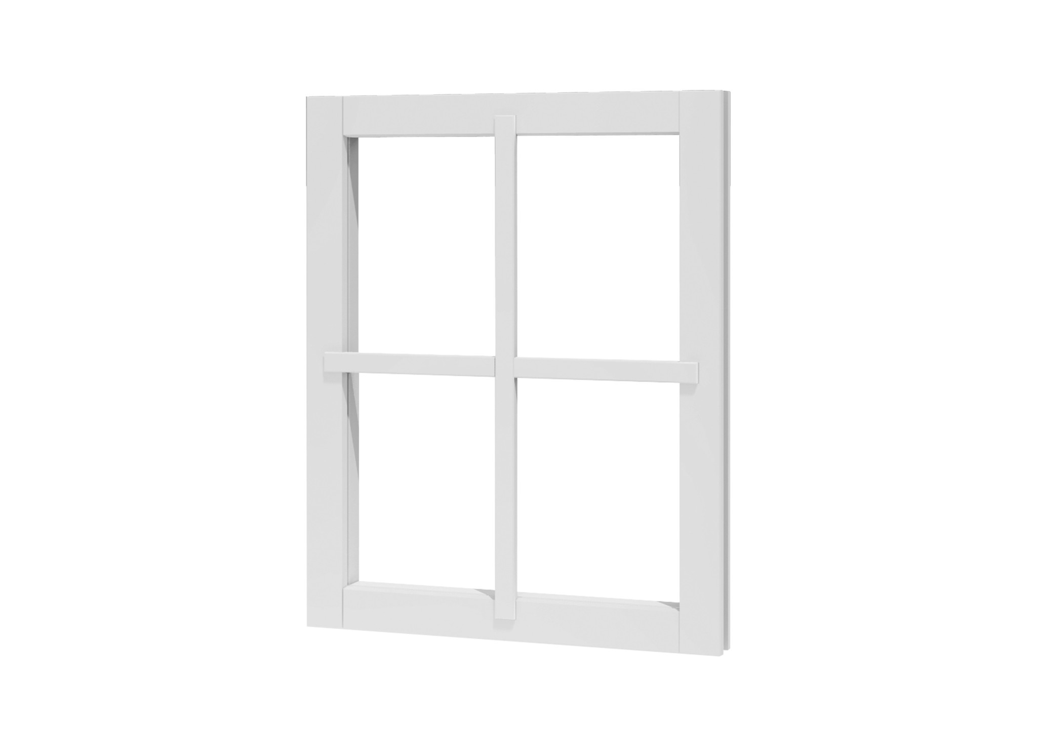 Douglas vast raam | Wit gegrond | Douglas hout - Houthandel van Gelder