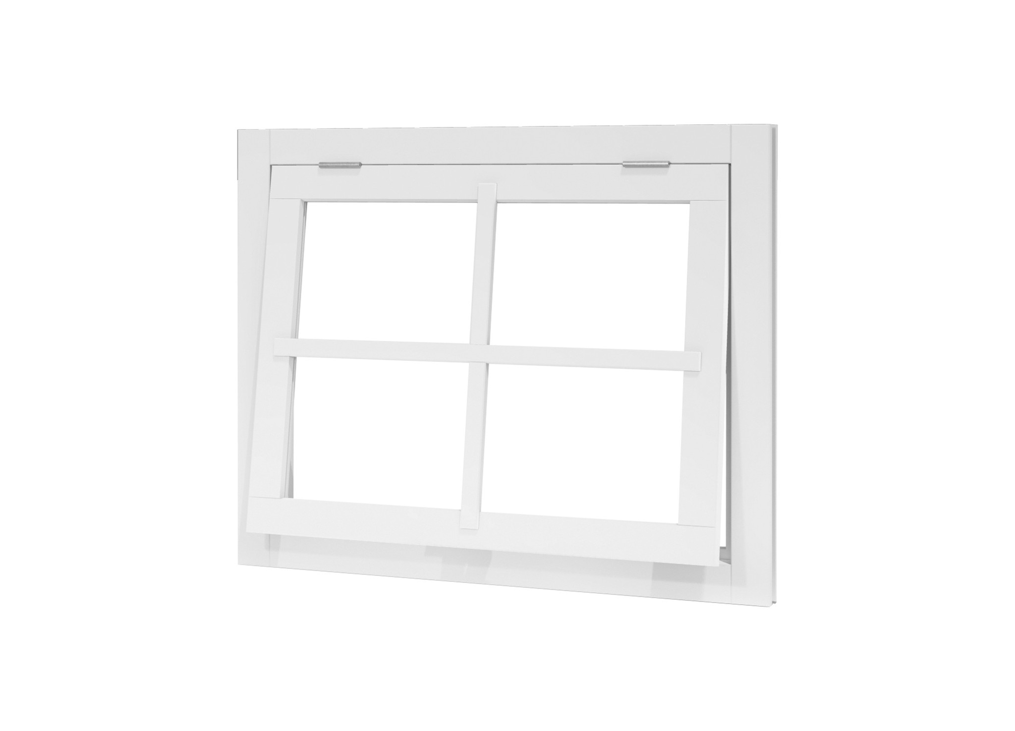 Douglas uitzetraam | Wit gegrond | Raam met kozijn | Douglas hout ...