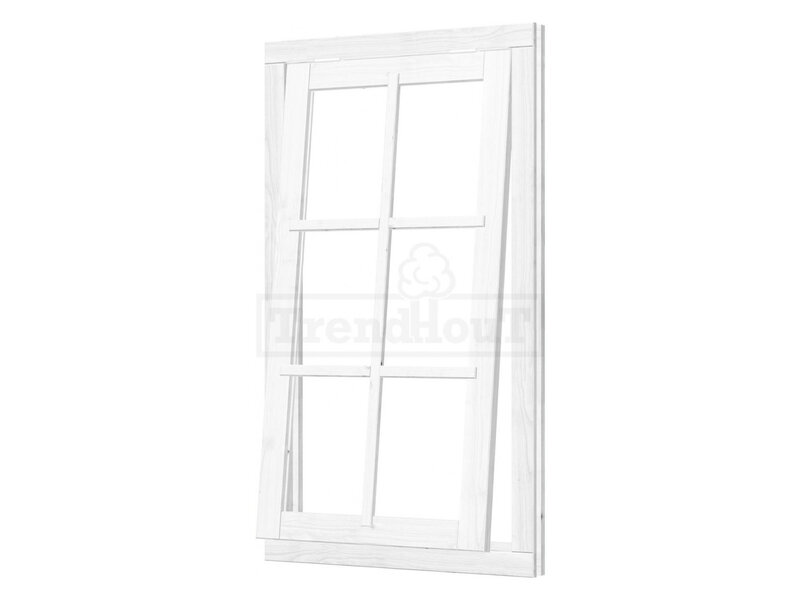 Douglas uitzetraam | Trendhout | Wit gegrond