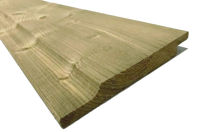 Vuren Halfhouts Rabat Geschaafd & Geïmpregneerd 1.9cm - Houthandel van ...