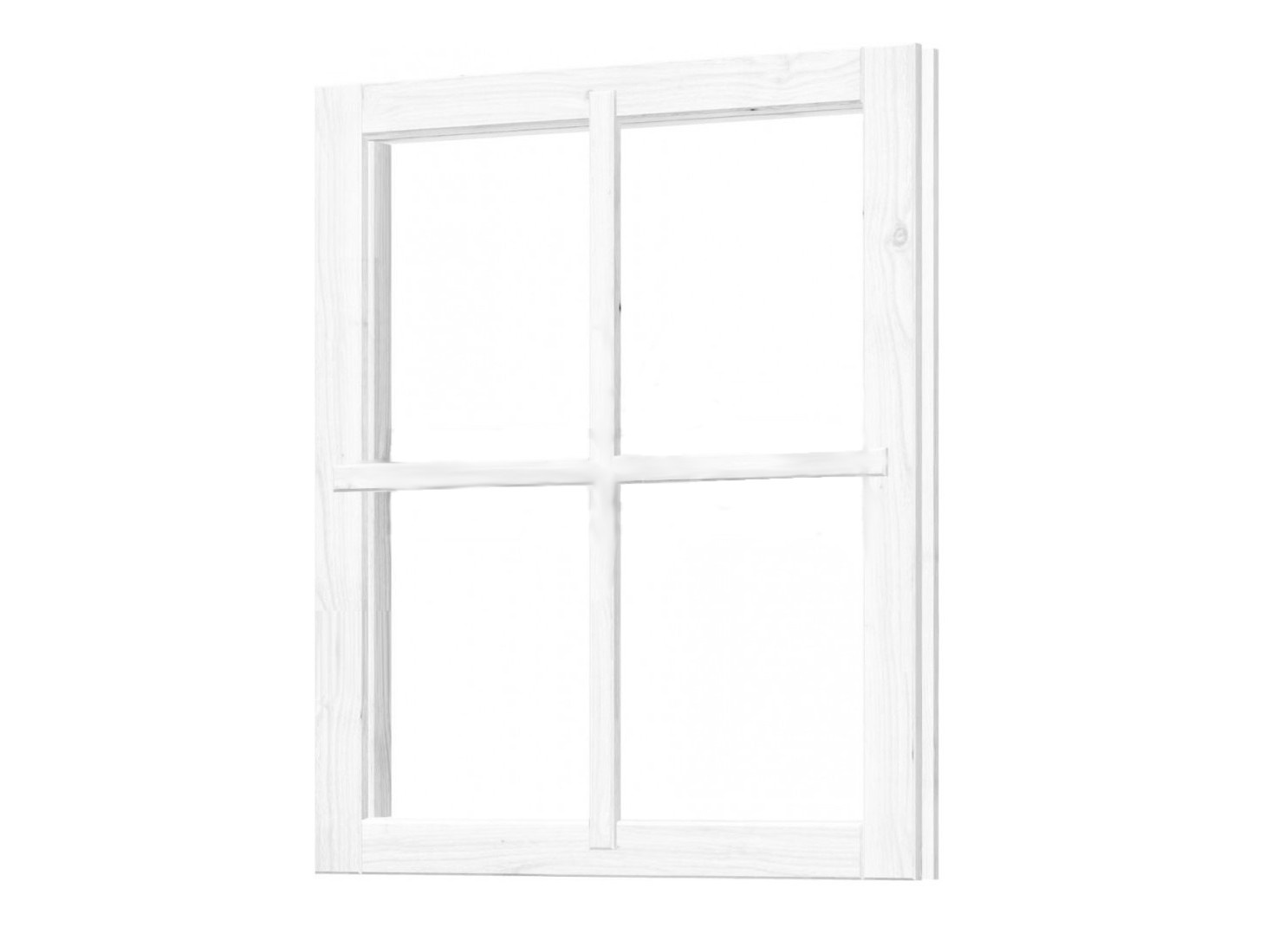 Douglas vast raam | Douglas hout | Wit gegrond - Houthandel van Gelder
