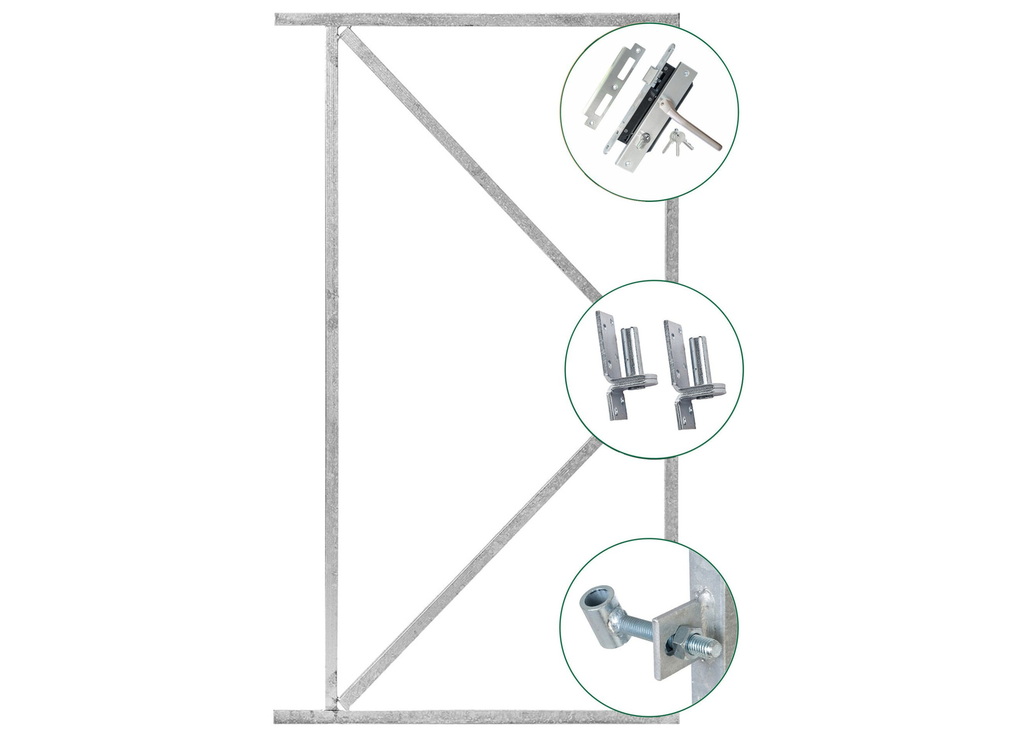 IJzeren Deurframe | Stalen Poortframe | Complete Set - Houthandel van ...