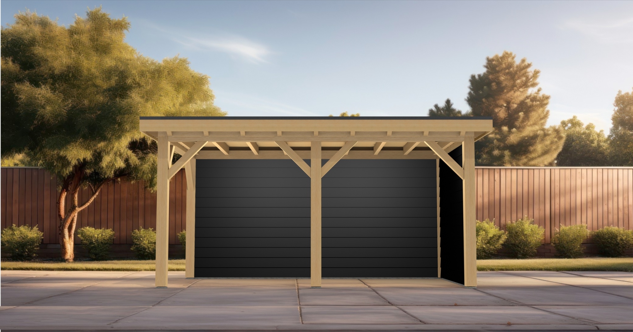 Eiken Overkapping Robuust Bouwpakket | 500x300 cm | 5x3 m - Houthandel ...