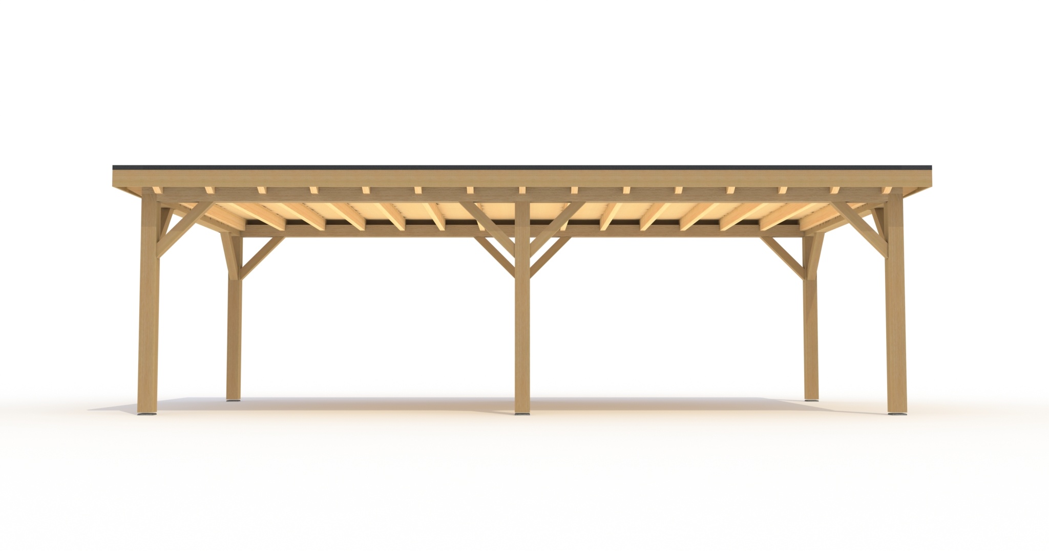 Eiken Overkapping Robuust Bouwpakket | 800x400 cm | 8x4 m - Houthandel ...