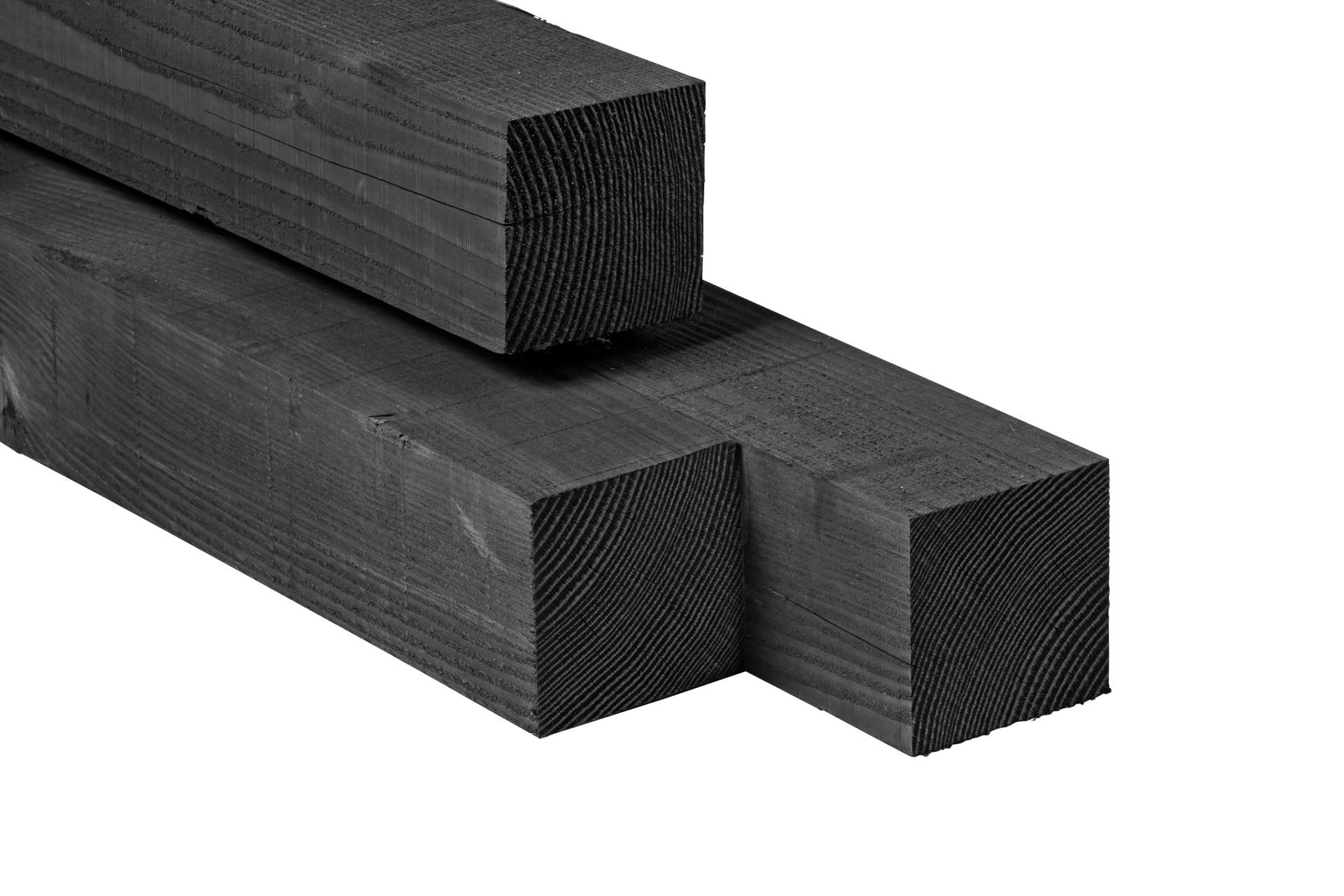 Douglas Paal Zwart 9x9 | Zwarte Douglas Tuinpaal 90x90 mm - Houthandel ...