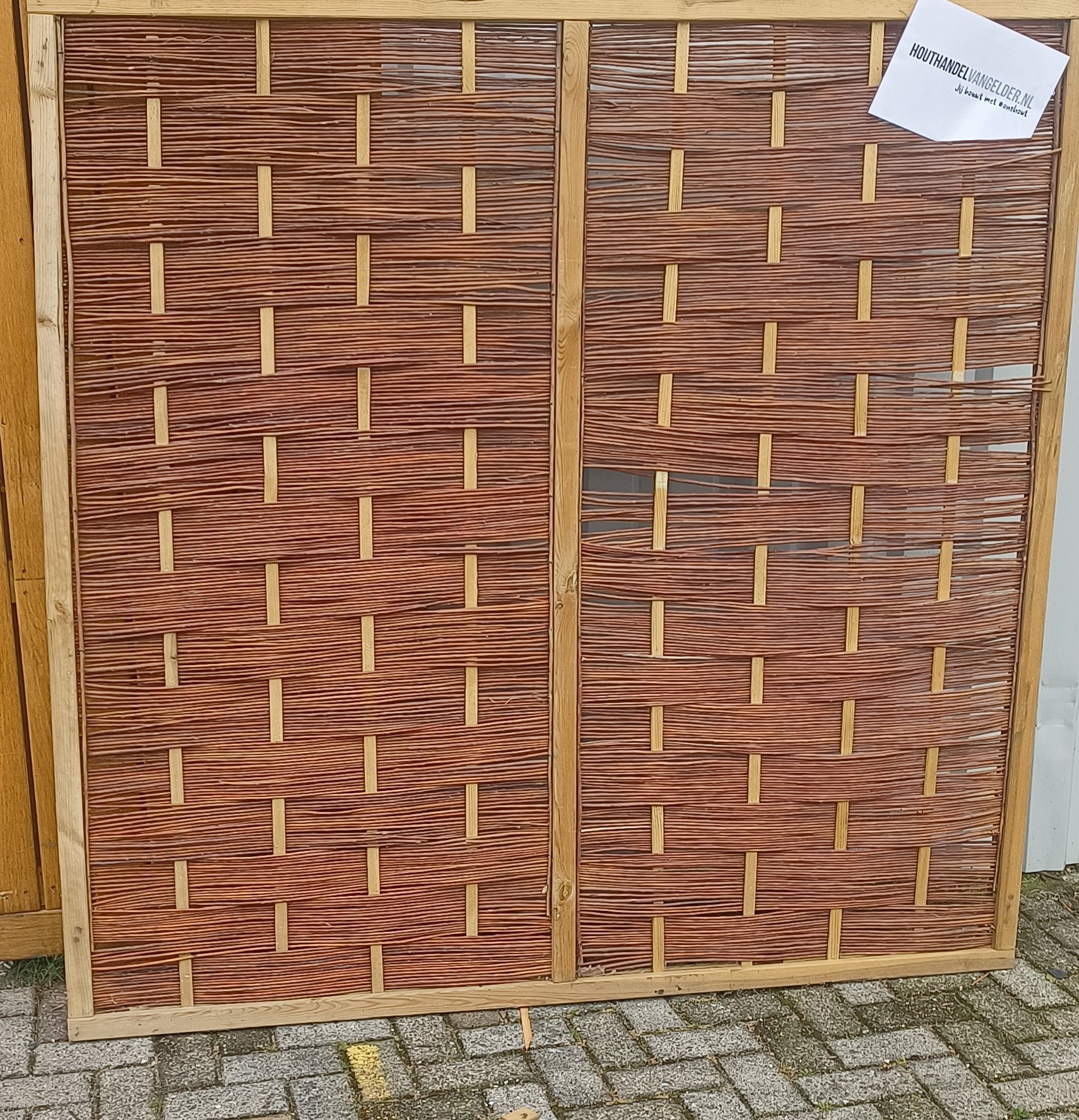 Tuinscherm wilgenteen | Natuur afscheiding | 180x180cm | Wilgenteen ...