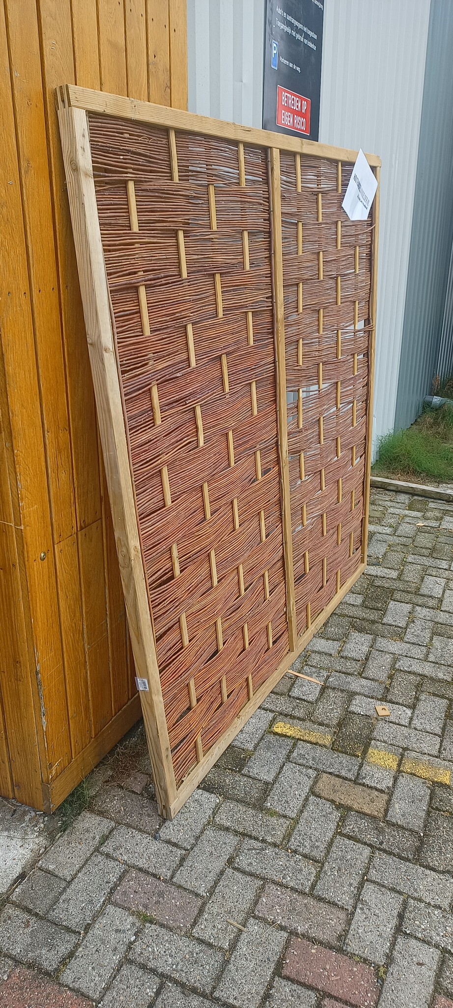 Tuinscherm wilgenteen | Natuur afscheiding | 180x180cm | Wilgenteen ...