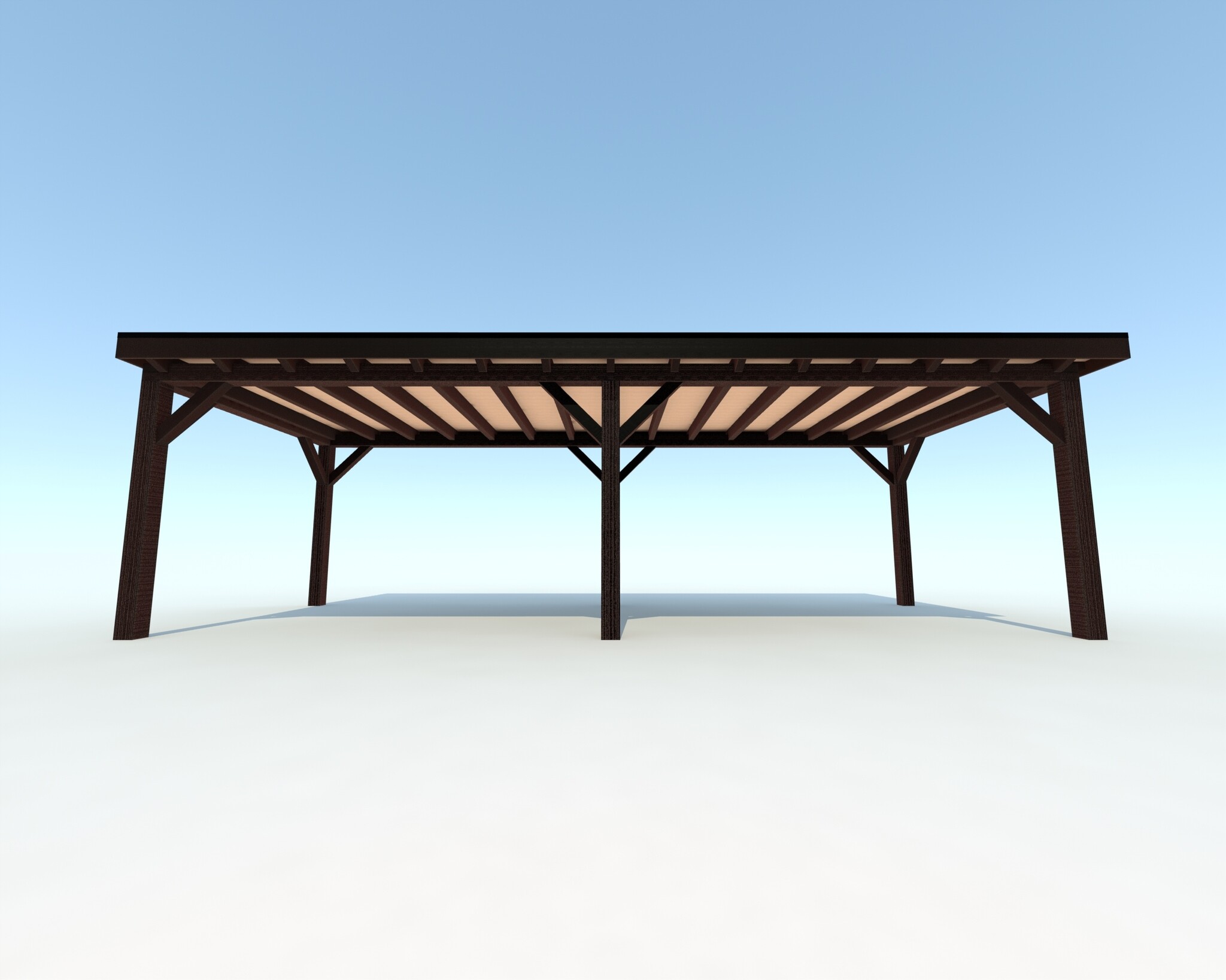 Douglas Overkapping 800x400 cm / 8x4 m | Bouwpakket | Robuust | Zwart ...