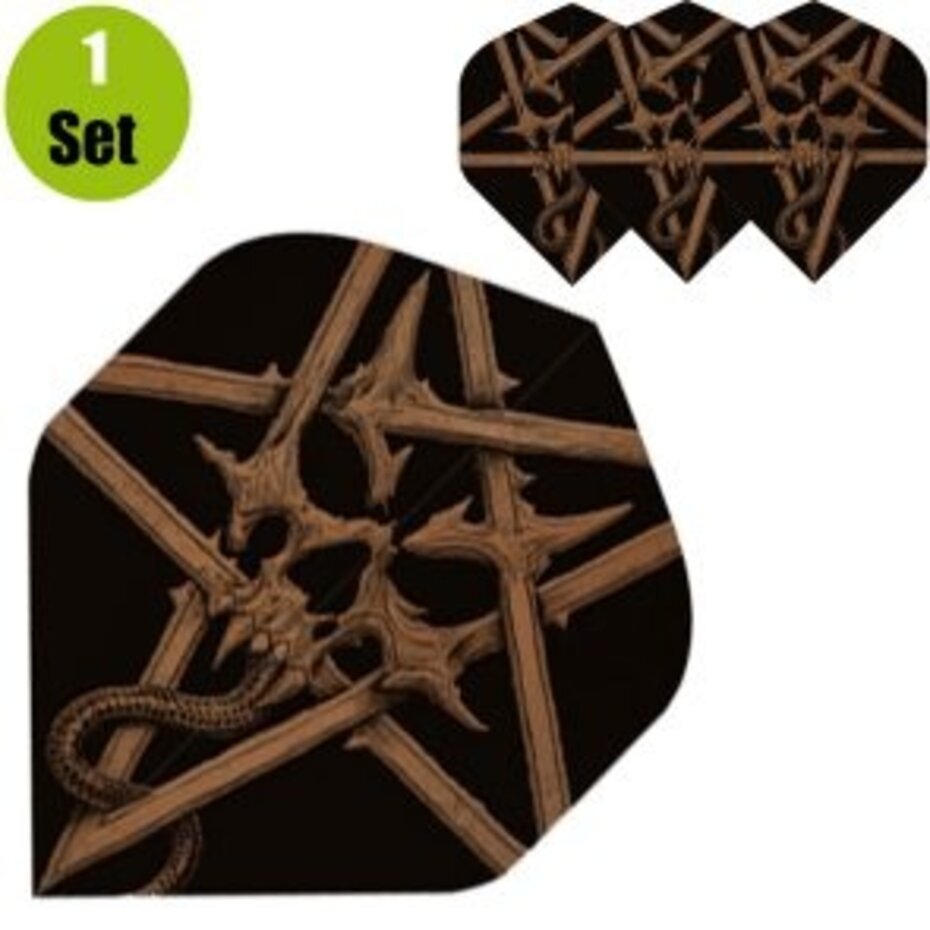 Skull Dart Flights - Pentacle - Dartshop Leiden