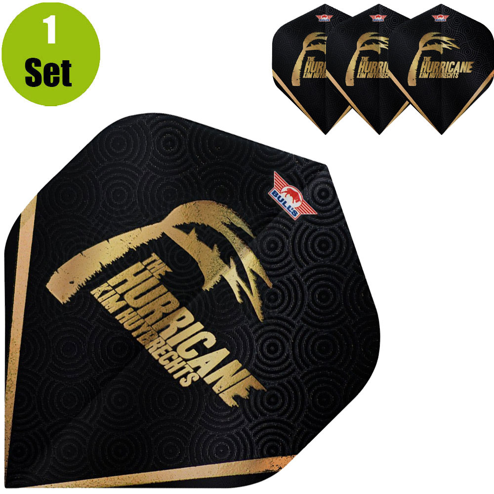 Kim Huybrechts E2 Black Dartflight - Dartshop Leiden