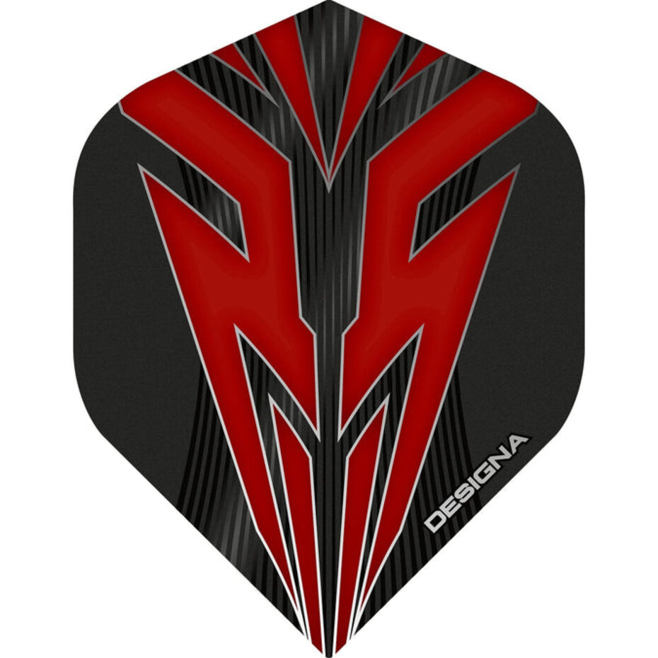 Designa Dart Flights – Mako Rood - Dartshop Leiden
