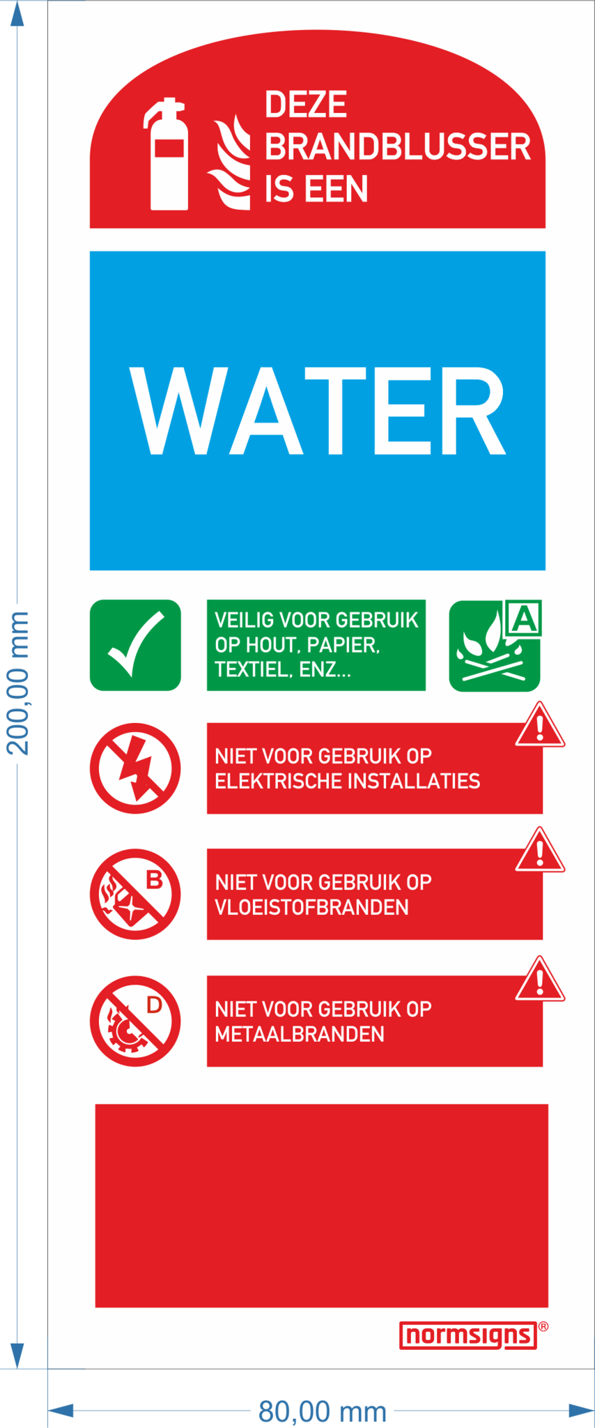 Pictogram gebruiksaanwijzing Water (zelfklevend) - Allesveilig.nl